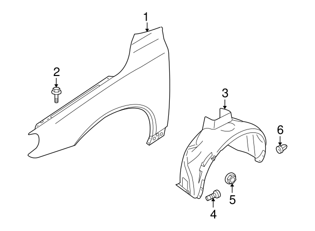 2010-2016 Volvo XC70 Fender 31294002 | Genuine Volvo Replacement Parts