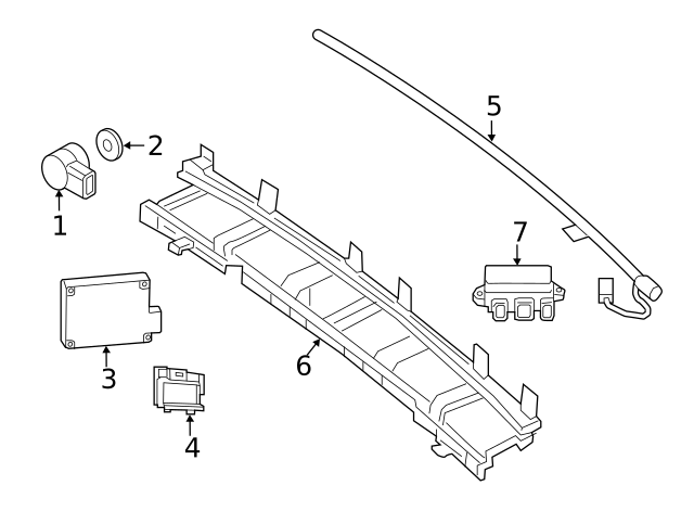 205-885-10-05 - Object Sensor Bracket 2019-2020 Mercedes-Benz ...