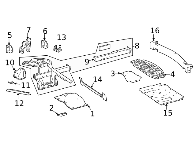 190-640-95-00 - Side Member Assembly 2018-2021 Mercedes-Benz | Mercedes ...
