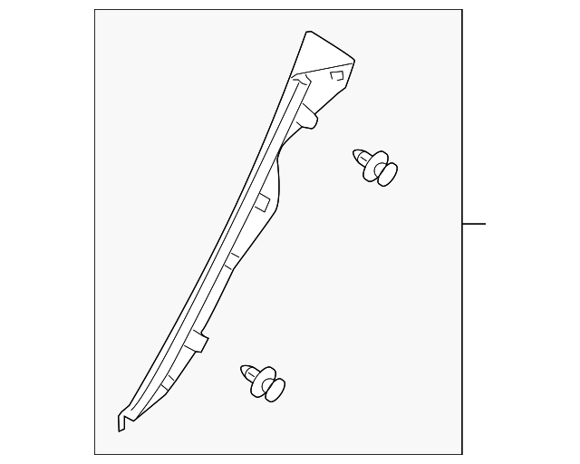 2012-2013 Toyota Corolla Lower Quarter Trim 62552-02151-E0 | Toyota ...