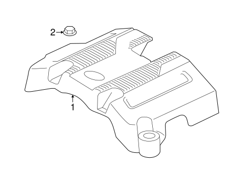 Engine Appearance Cover for 2024 Ford Expedition | TascaParts.com