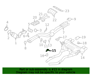 Genuine BMW 18-20-8-099-600 | Exhaust System Hanger Bracket | FREE ...