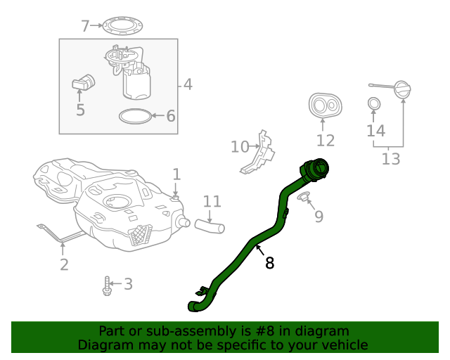 2021-2023 Mercedes-Benz Fuel Filler Neck 247-470-10-00 ...