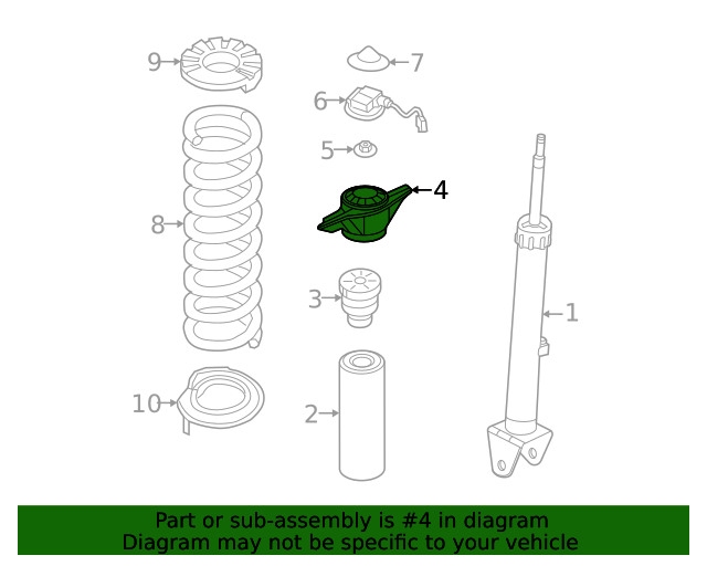 55310-T6500 - Insulator Assembly 2021-2024 Genesis GV80 ...