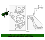 2016-2022 GM Front Intake Air Duct 84214645 | GMPartsDirect.com