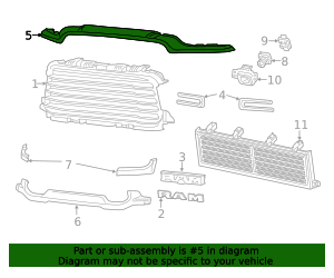 2019-2020 Ram Upper Trim 6NB06TZZAE | TascaParts.com