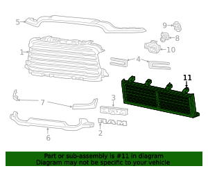 2019-2024 Ram Grille 68452775AC | Mopar Parts Canada