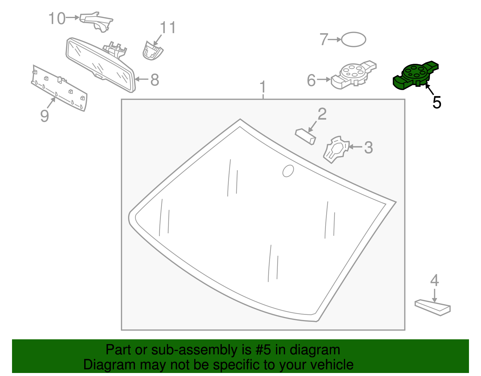 2013-2024 Volkswagen Rain Sensor 5Q0-955-559-C | OEM VW Parts Haus