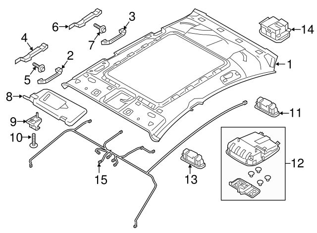 85235-B1000AYK - Sun-Visor Holder 2015-2023 Kia | Kia.Parts Store