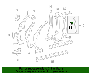 67867-12150 - Door Weather-Strip Retainer Clip 1990-2023 Toyota | Group ...