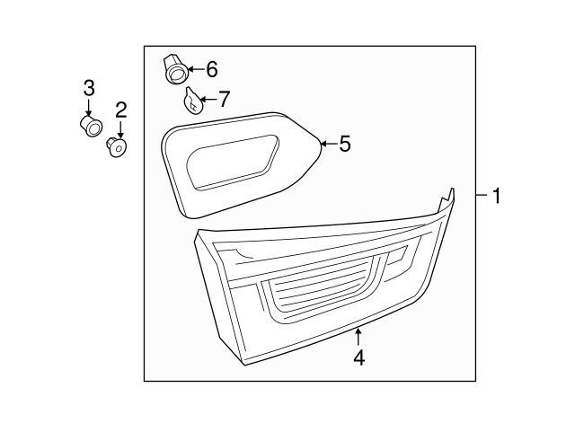8336A088 - Backup Lamp 2011-2019 Mitsubishi Outlander Sport ...