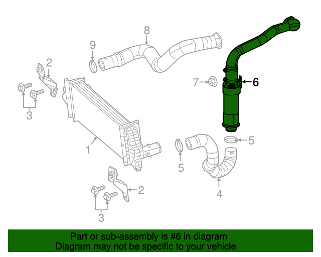 2014-2018 Ram 1500 Air Inlet Duct 52014949AD | TascaParts.com