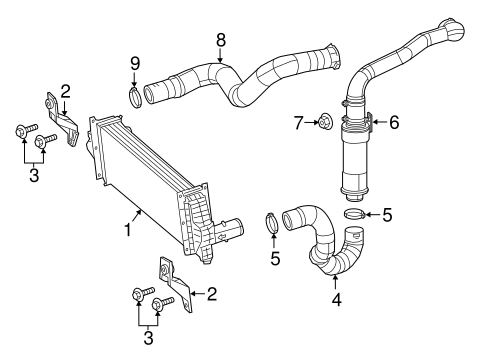 Accesorios Para Ram 2014 A-Premium Turbocharger Coolant Line Compatible ...