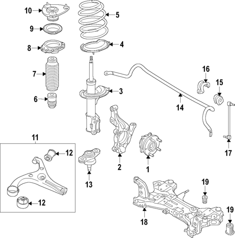 Front Suspension for 2018 Hyundai Ioniq | OEM Parts Online