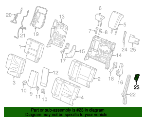 82262-TK8-A01ZB - Garnish Rear Seat-Back Strap *NH767L* (Truffle ...