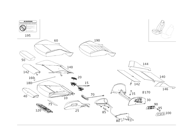 2015-2018 Mercedes-Benz Sidebag 205-860-11-00 | Mercedes-Benz Parts