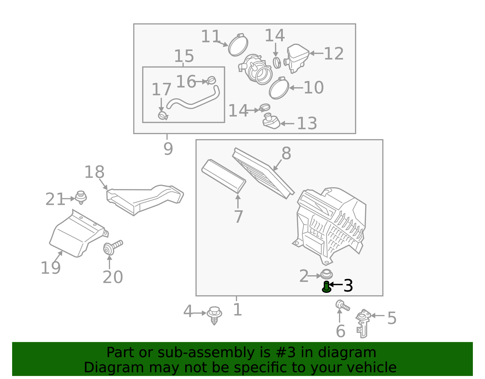 2011-2025 Hyundai Air Cleaner Assembly Collar 28161-3R000 | Hyundai ...