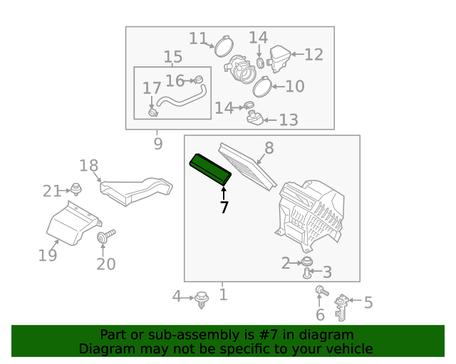 28115-C5100 - Air Cleaner Cover 2017-2024 Hyundai | AutoNationParts.com