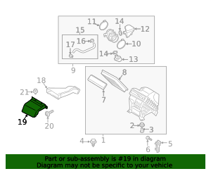 Genuine Engine Air Intake Hose Debris Screen for 2019-2024 Hyundai ...