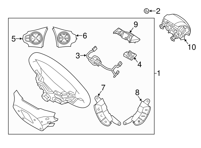 93410-B2001 - Combination Switch 2014-2019 Kia Soul | Kia.Parts Store