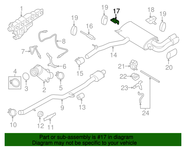 Genuine BMW 18-30-8-509-666 | Rear Muffler Rear Bracket | FREE Shipping ...