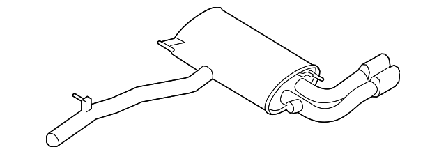 18307646096 - 2011-2013 BMW X3 Rear Muffler (18-30-7-646-096) | BMW of ...