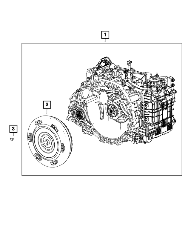 MOPAR GENUINE WITH TORQUE CONVERTE TRANSMISS - 68541060AB - 68541060AB ...