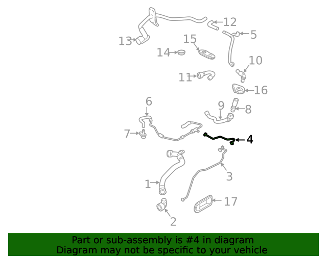 4K0-121-081-CD - Tube 2019-2024 Audi A6 Quattro | Audi OEM Parts