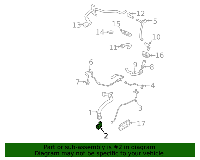 2019-2023 Audi A6 Quattro Radiator Coolant Hose Adapter 4K0-122-293-EE ...