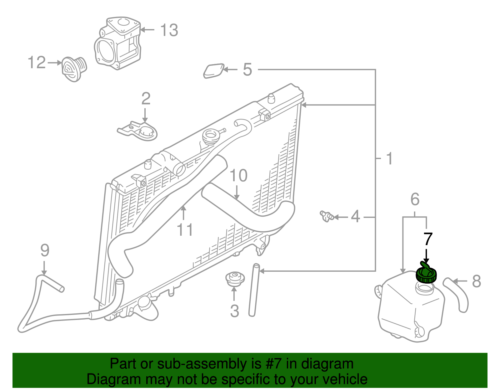 MR241073 - Cap 1997-2025 Mitsubishi | Mitsubishi Direct Parts