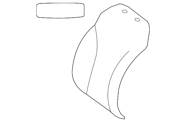 222-910-17-08-5E75 - Seat Back Cover 2014-2017 Mercedes-Benz | Mercedes ...