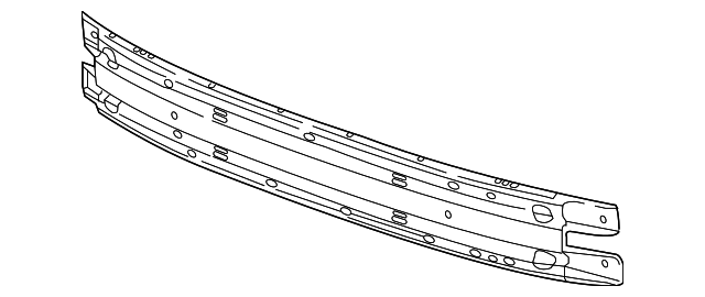2019-2025 GM Front Bumper Impact Bar 84464976 GM | GMPartsDirect.com