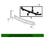 2017-2019 GMC Acadia Front Bumper Fascia Center Support 84122562 GM ...