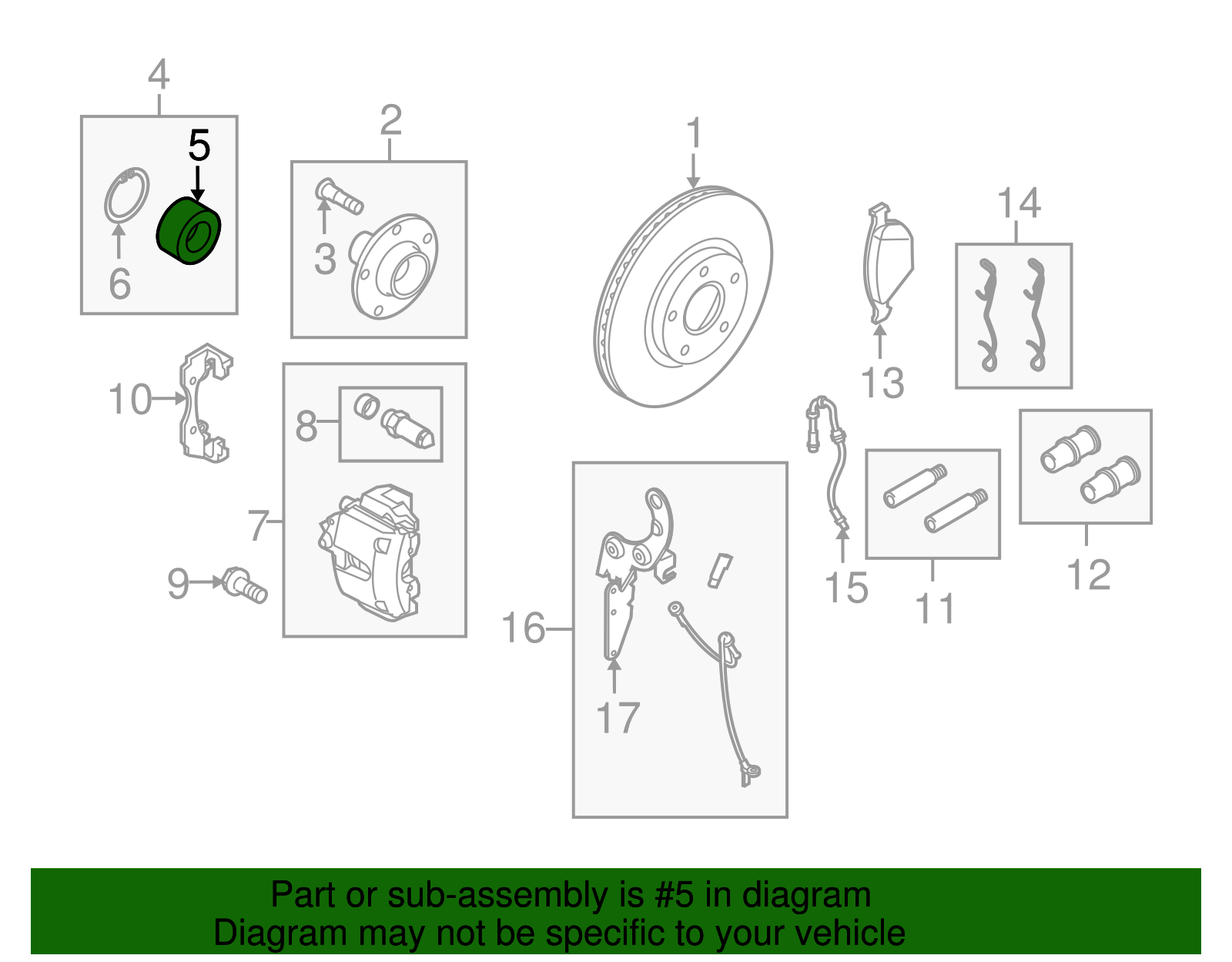 BRG-10 - Motorcraft™ Bearing 2010-2013 Ford Transit Connect | AutoNation Parts