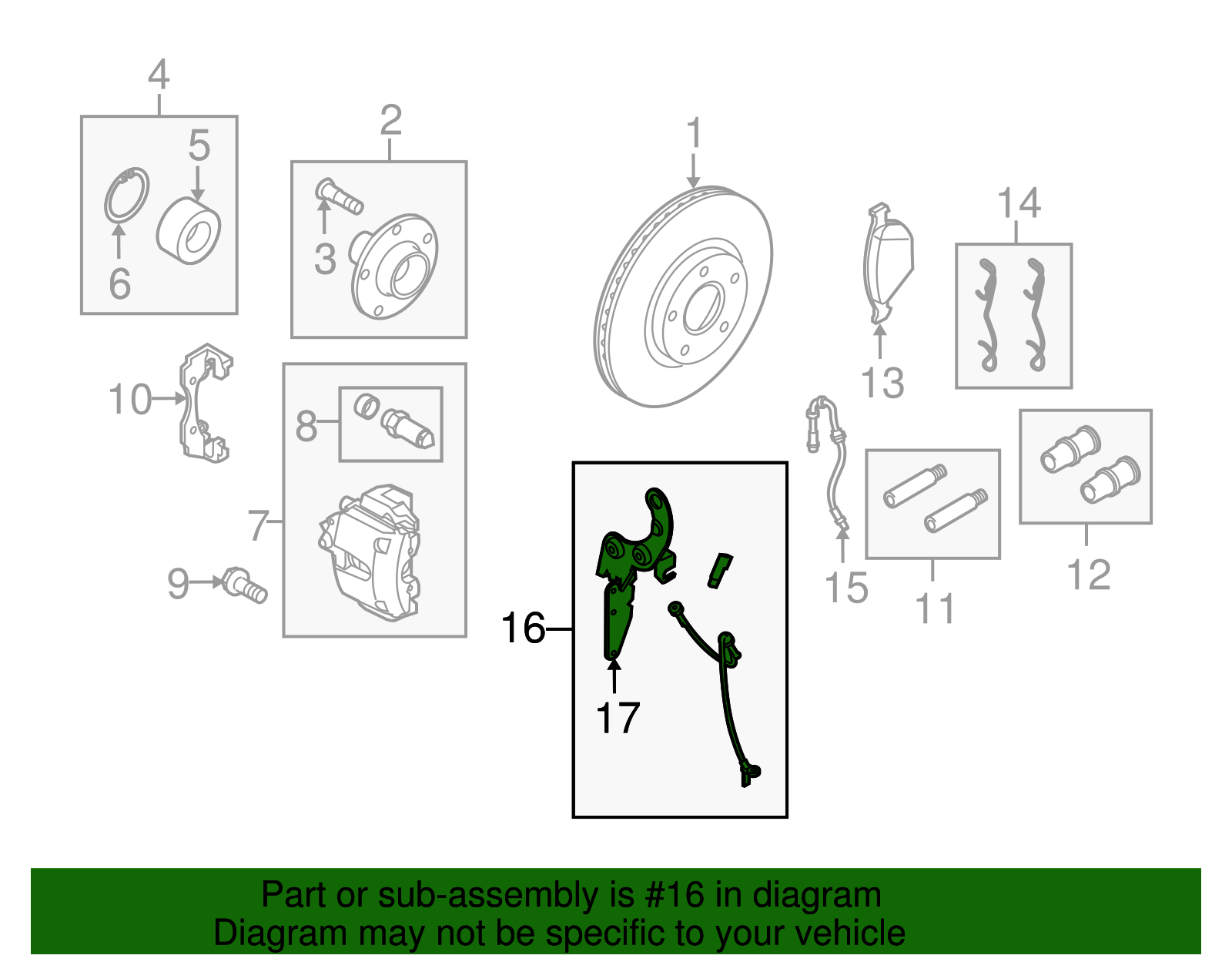 2010-2013 Ford Transit Connect | Motorcraft™ ABS Sensor | BRAB-632 ...