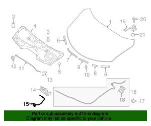2017-2020 Nissan Rogue Safety Catch 65603-7FR0A | Nissan Parts Plus