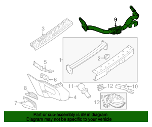 2005-2015 Nissan Hitch, Class Iii Receiver 999T5-KY500 | Nissan Parts Plus