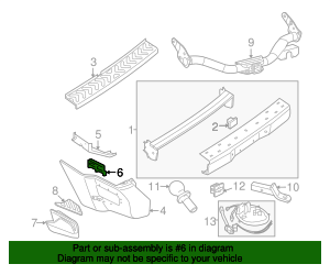 2005-2015 Nissan Xterra Bumper Corner Cover Bracket 85227-EA000 ...