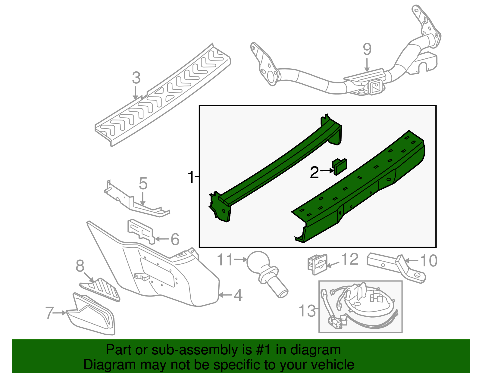 2009-2015 Nissan Xterra Bumper Assembly HEM10-ZL00A | My Nissan Part