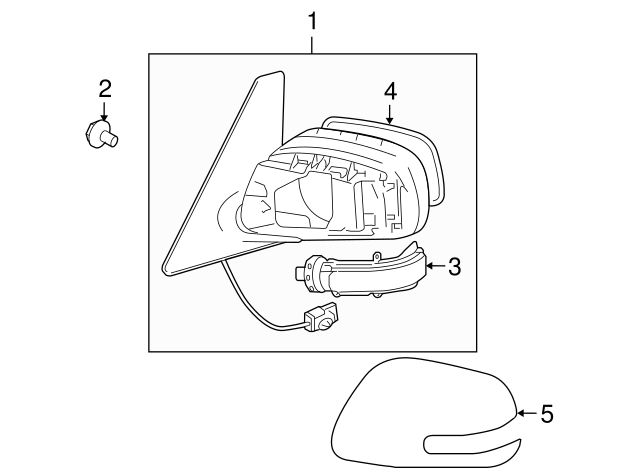 2008-2015 Scion Mirror Cover Left 87945-22030-B0 | OEM Parts Online