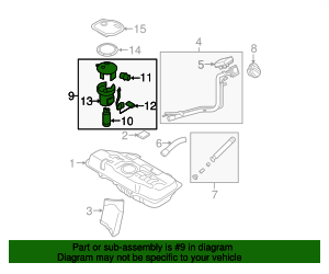 2006-2011 Hyundai Accent Fuel Pump Assembly 31110-1G500-DS | OEM Parts ...