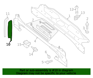 463-505-02-00 - Radiator Support Baffle 2016-2018 Mercedes-Benz G 550 ...