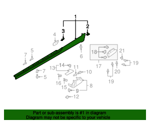 2003-2009 Audi Rocker Panel Guard 8H0-853-860-A-GRU | OEM Parts Online