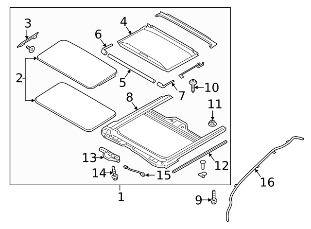 2017-2021 Hyundai Air Deflector 81641-F2000 | QuirkParts