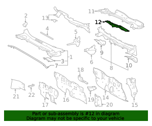 2019-2023 Toyota Corolla Cowl Top Panel Protector 55738-02060 | Toyota ...
