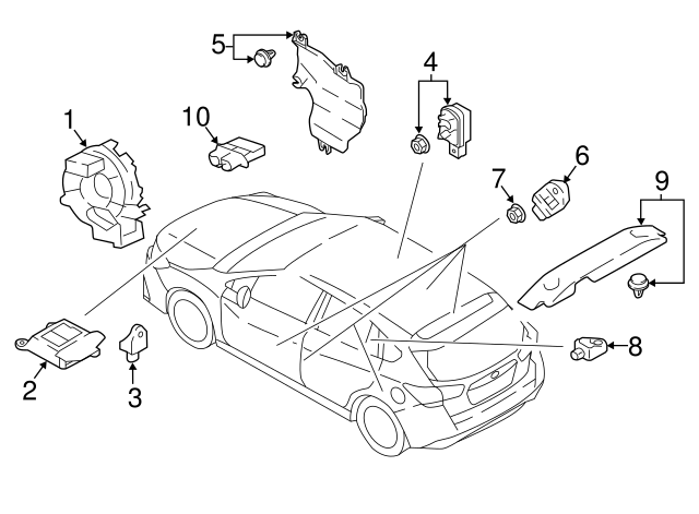 2017-2018 Subaru Impreza Control Module 98221FL00B | QuirkParts
