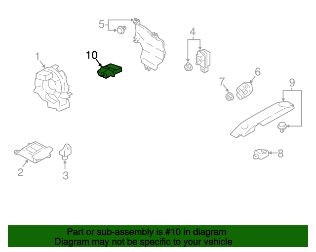 2017-2023 Subaru Impreza Occupant Module 98321FL00A | Subaru Parts Plus