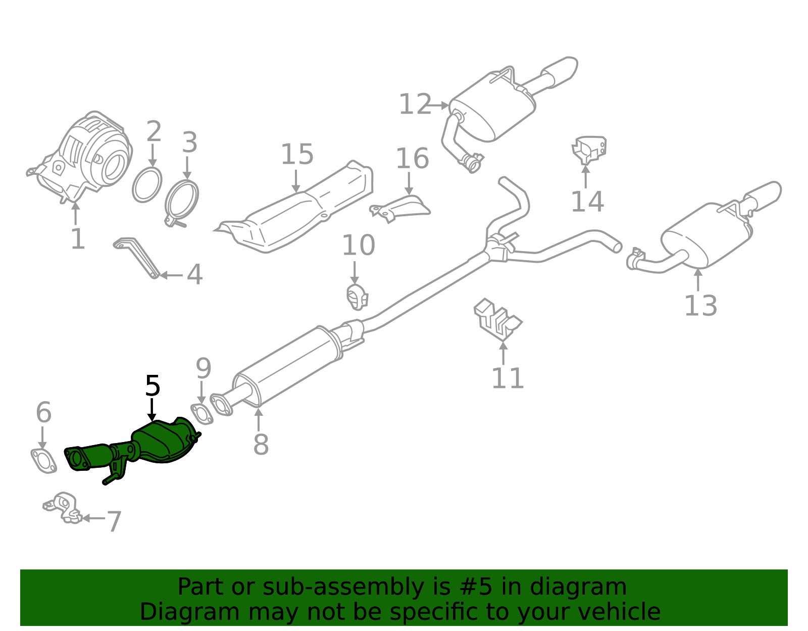 2019-2024 Nissan Altima Converter & Pipe 200A0-6CB0A | Nissan Parts Central