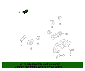 8K0-907-539 - Ambient Light Sensor 2008-2017 Audi | AutoNation Parts