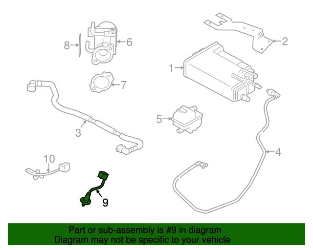 22690AA850 - 2008-2014 Subaru Impreza 2015-2020 WRX STI Rear Oxygen ...